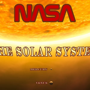 Solar System Planets Chart: NASA Educational Poster (digital Download ...