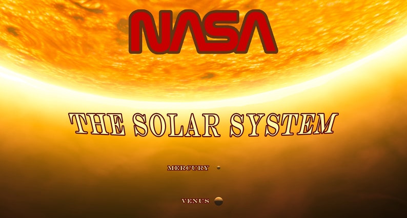 Solar System Planets Chart: NASA Educational Poster (digital Download ...