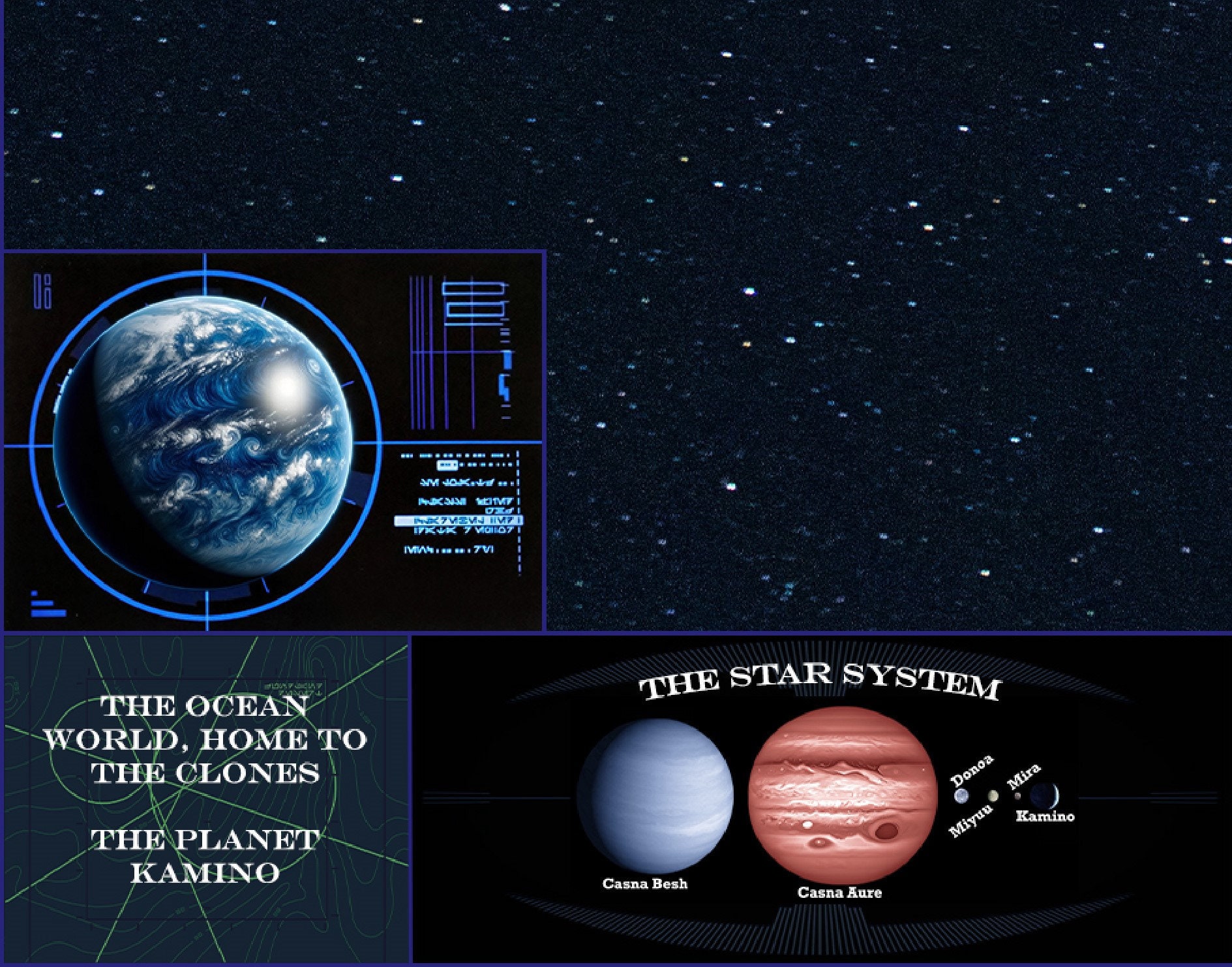 Infographic Lore Map of Kamino. High-quality Sci-fi Infographic Sci-fi ...