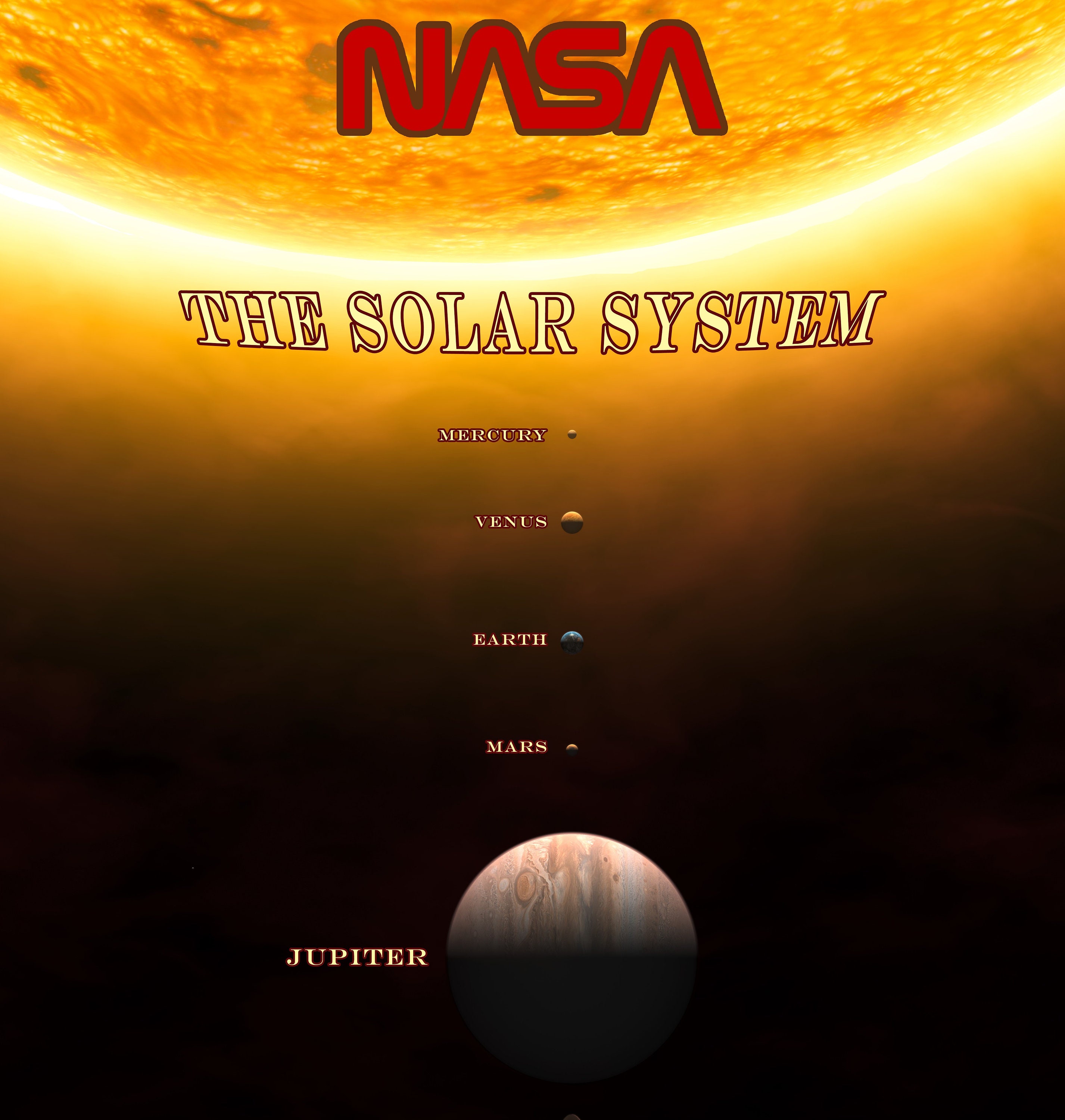 Sol Solar System Wallpaper Art, a High-quality NASA Educational Home ...