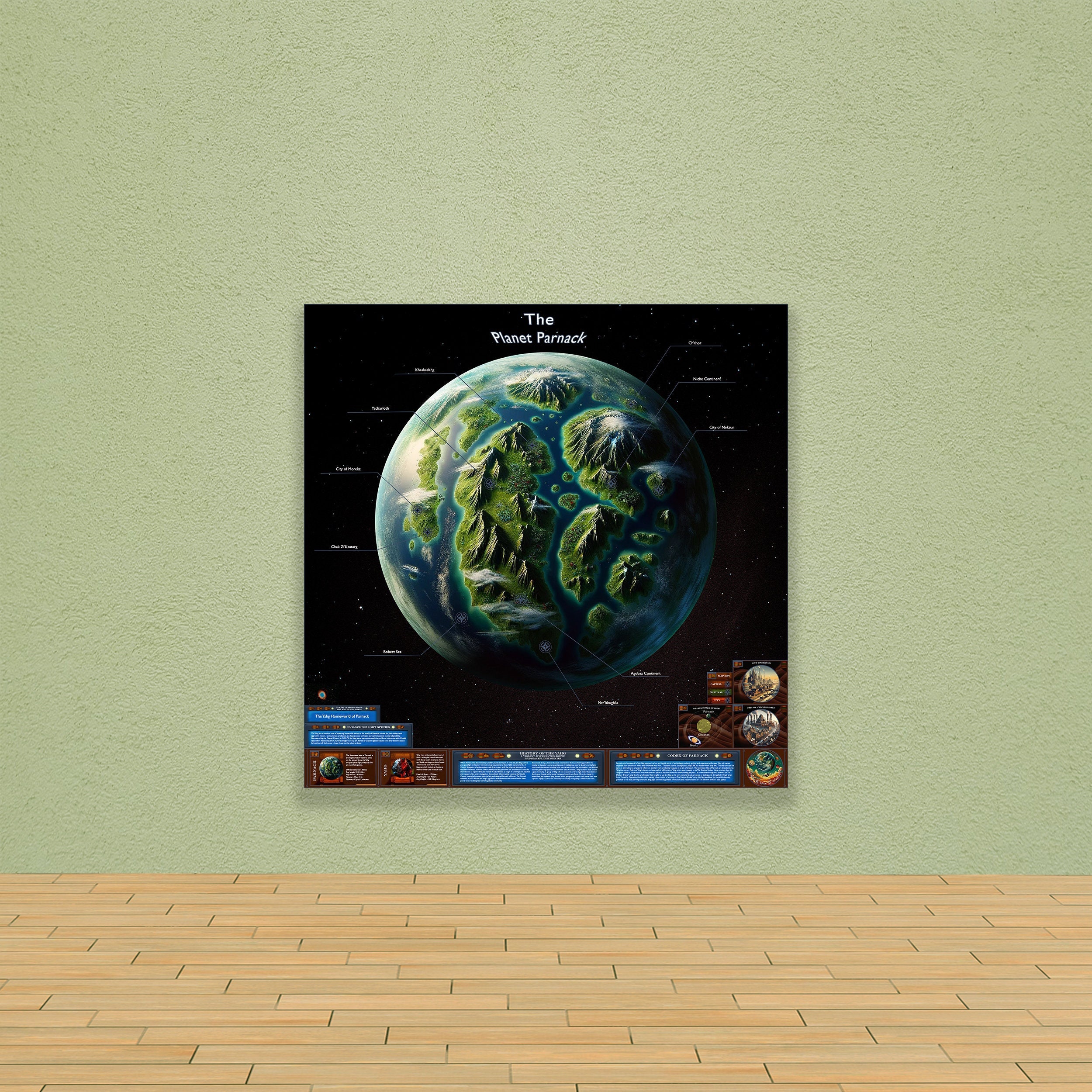 Yahg Homeworld of Parnack, Video Game Poster, High-quality Sci-fi ...