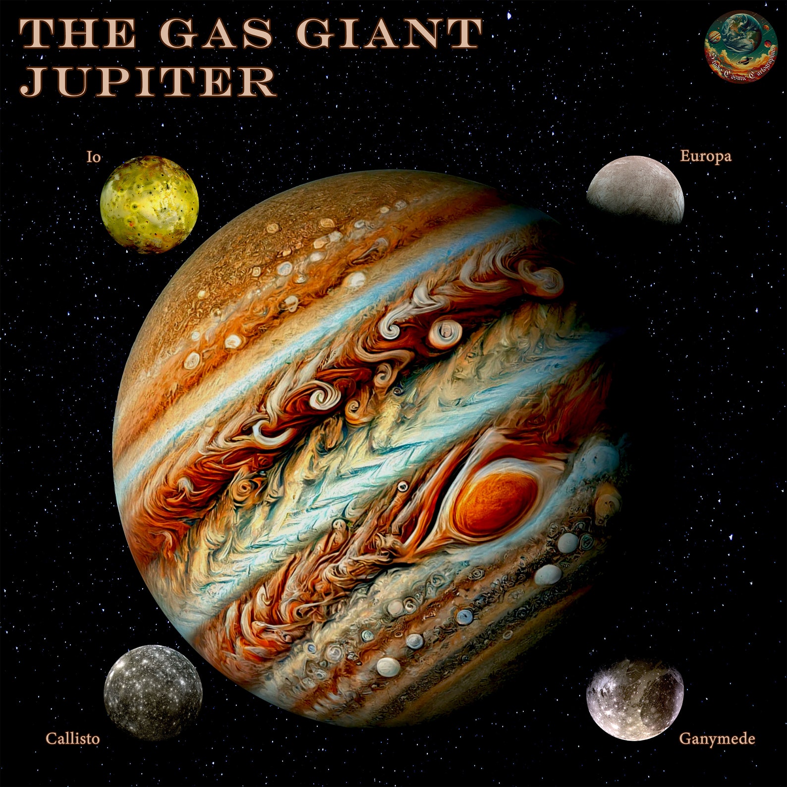 Gas Giant Jupiter Space Poster High-quality Giclée Print Nasa-inspired ...