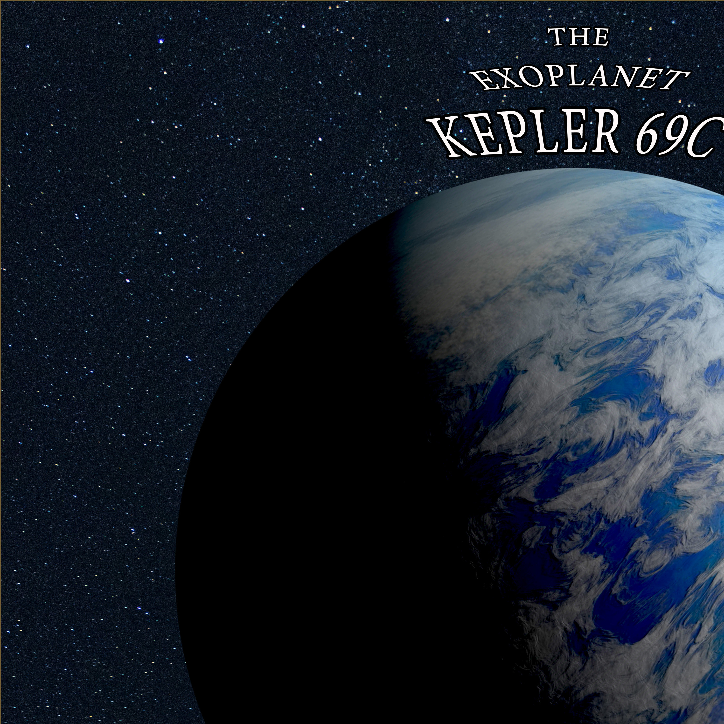 Kepler-69c Exoplanet Infographic Poster. Sci-fi Wall Art Print, High ...