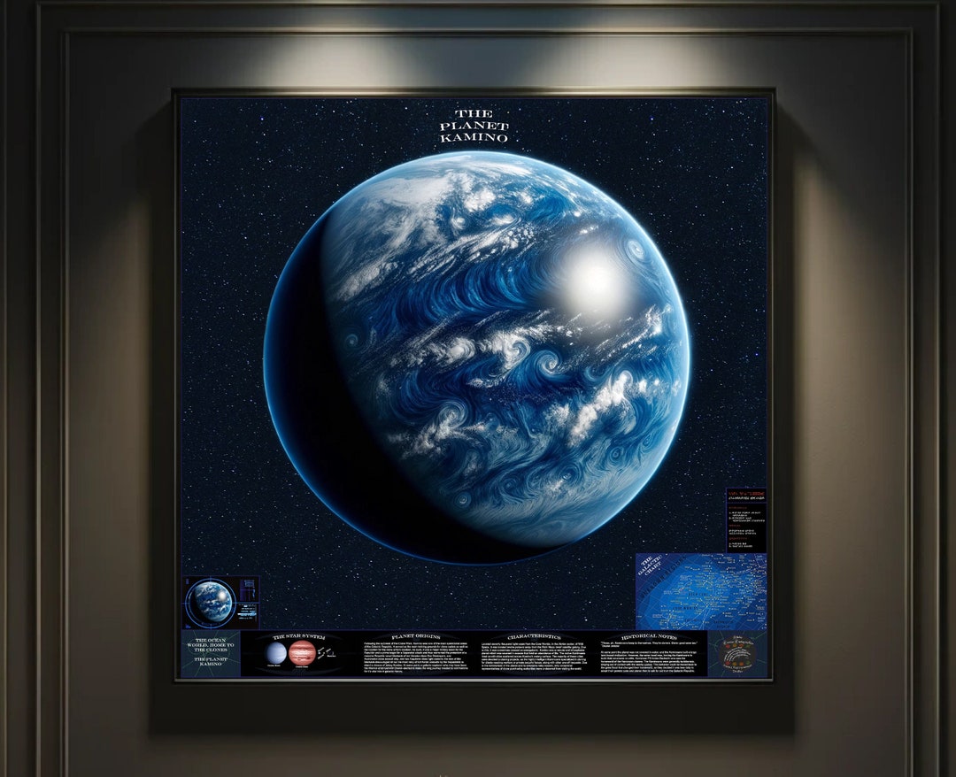 Infographic Lore Map of Kamino. High-quality Sci-fi Infographic Sci-fi ...