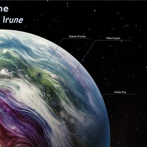 Volus Homeworld of Irune, Video Game Poster, High-quality Sci-fi ...
