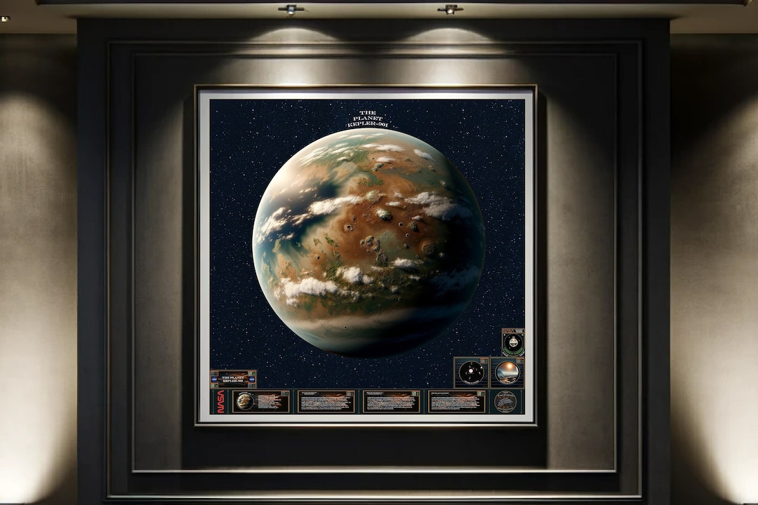 Exoplanet Kepler-90i Infographic Poster. Sci-fi Wall Art Print, High ...