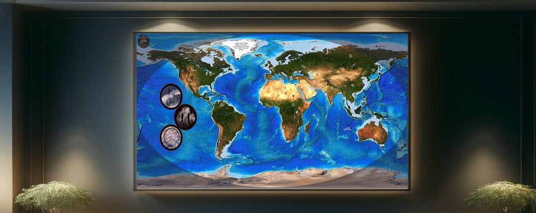 The Film Arrival: Map of Heptapod Alien Landing Sites. Digital Computer ...