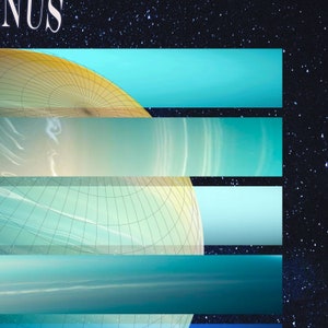 Layers of Uranus Topographical Infographic, Geographical Chart of the ...