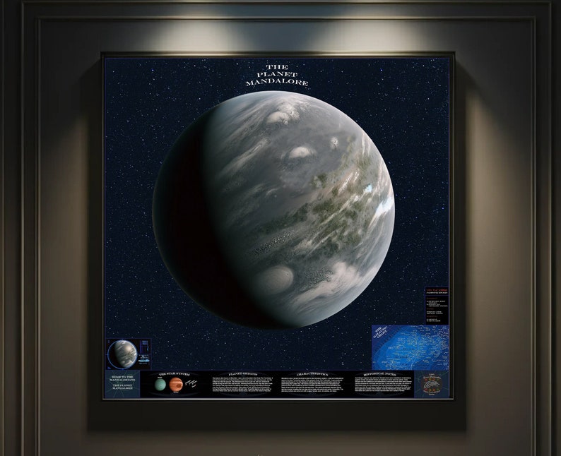 Mandalore Infographic Lore Map. High-quality Sci-fi Infographic Sci-fi ...