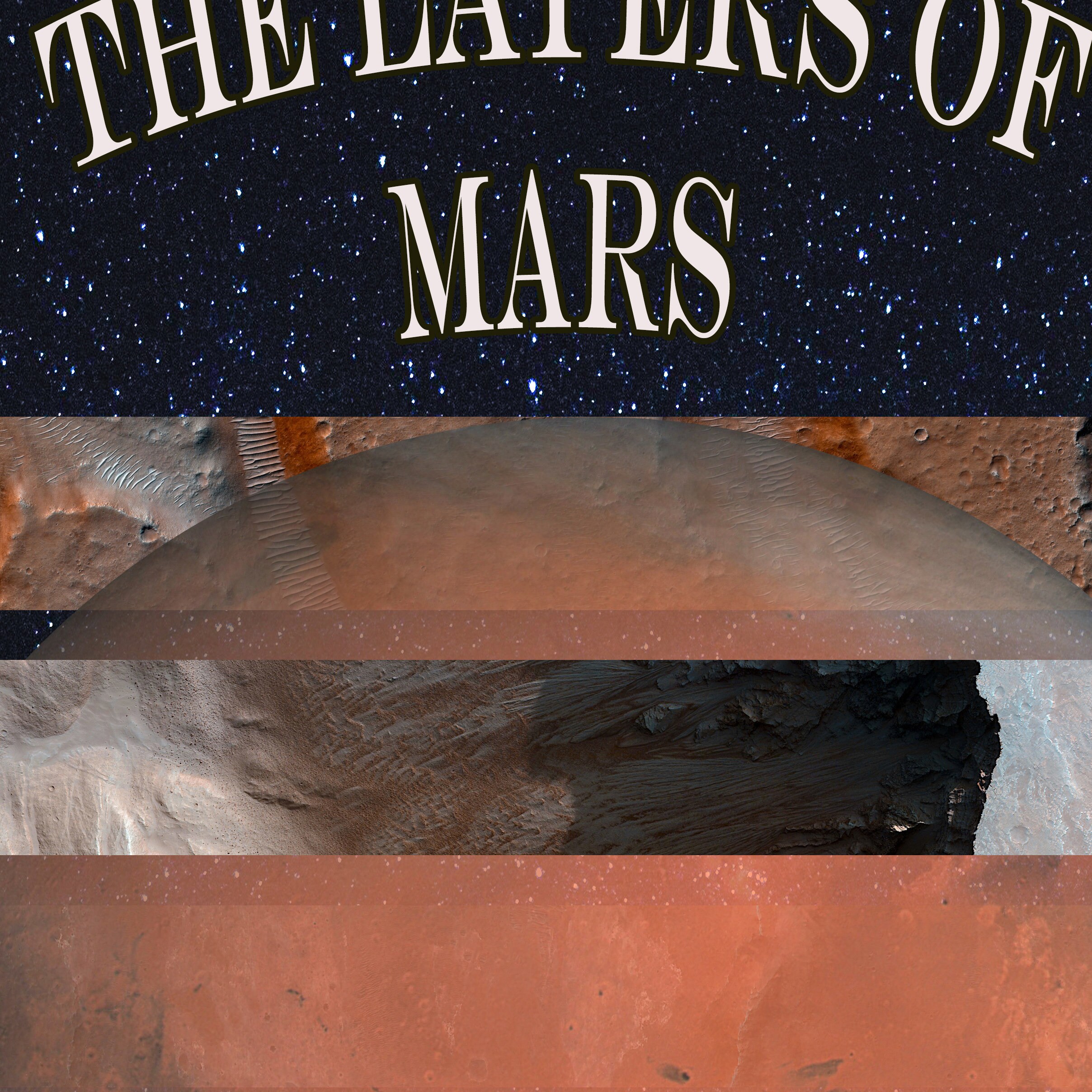 Layers of Mars Topographical Print: NASA Martian Planet Chart (digital ...