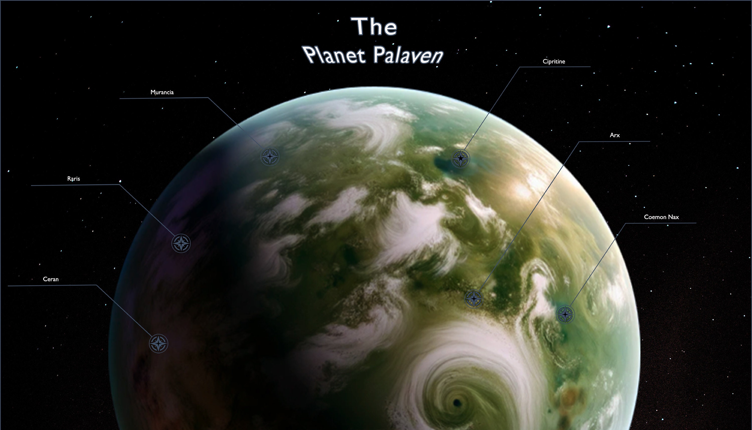 Turian Homeworld of Palaven, Video Game Poster, High-quality Sci-fi ...