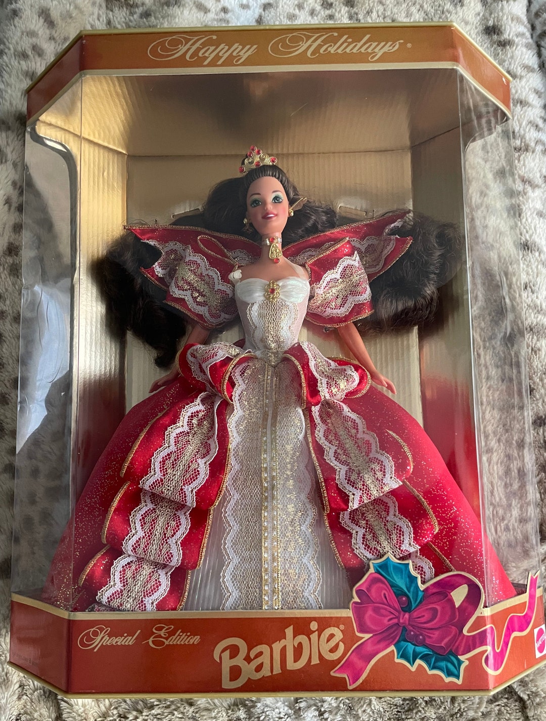 Holiday Red Ribbon Barbie Vintage Doll Collectible 1997 - Etsy