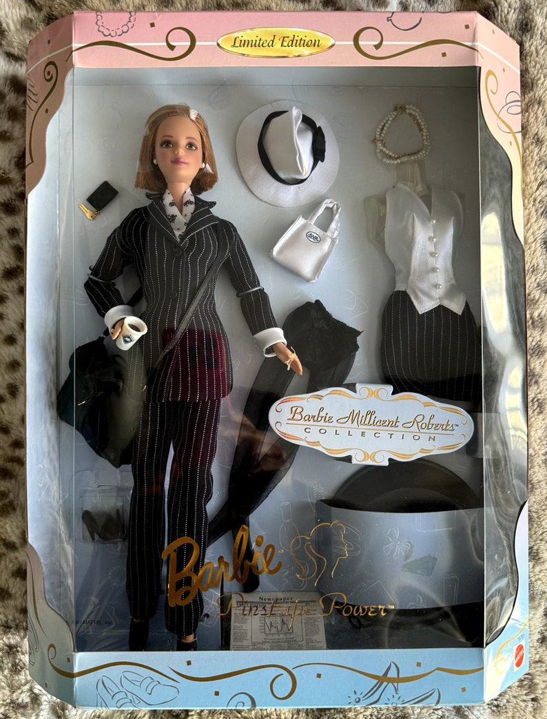 Barbie Pinstripe Power Vintage Collectible Doll Limited Edition Barbie ...