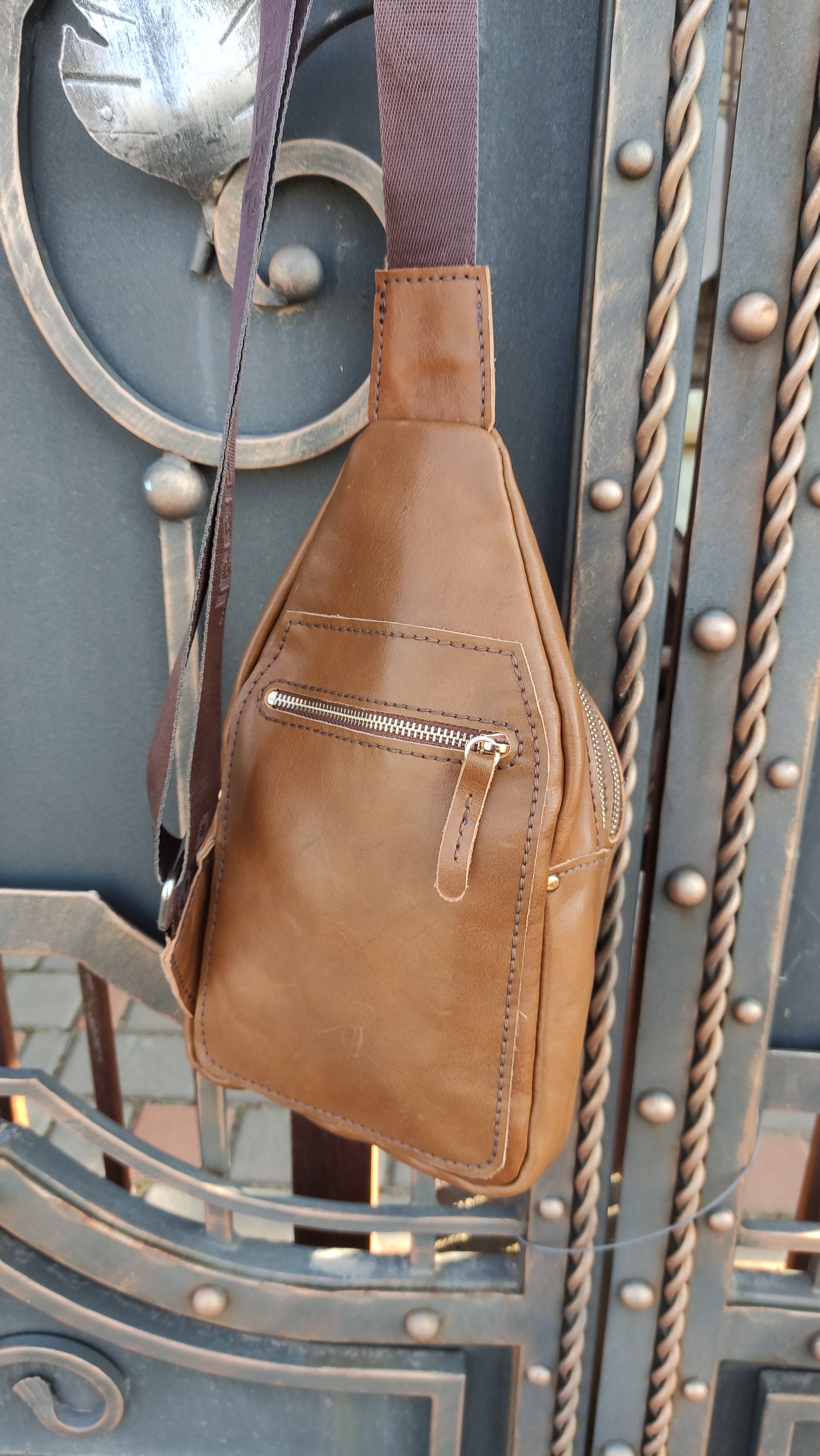 PDF Pattern Leather Sling Bag, DIY Pattern, Tutorial With Video, PDF ...