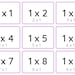 Multiplication Flashcards (timetables 1 to 15) - Etsy