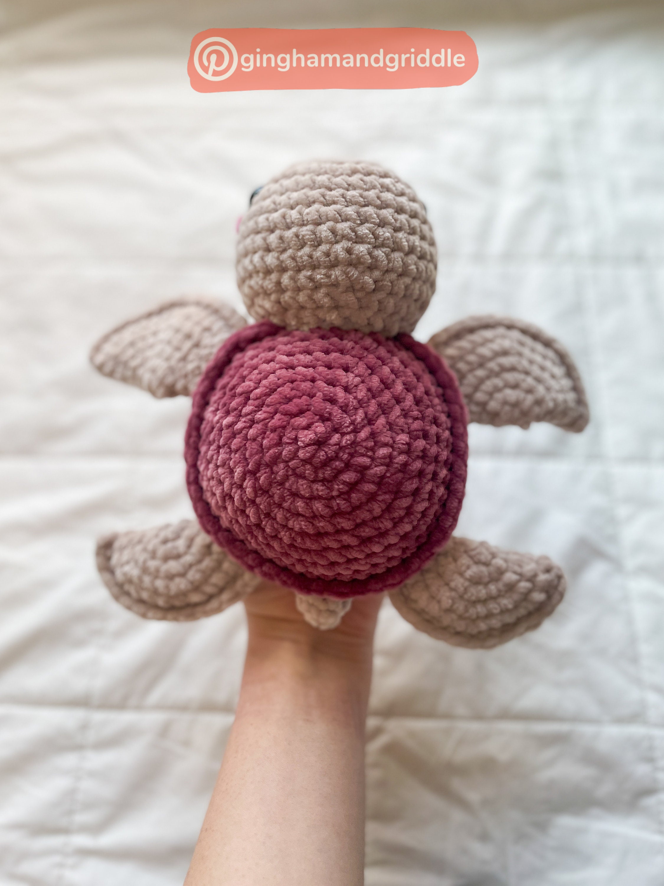 Swimming Turtle Handmade Crochet Plushie Rosie Turtle Sweet Plush ...
