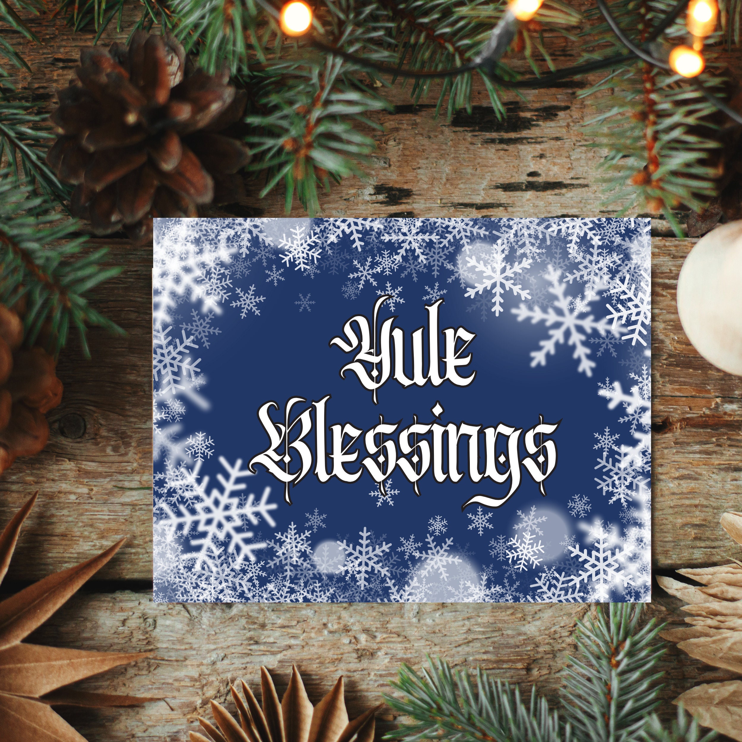 Printable Yule Cards, Yule Cards, Winter Solstice Card, Pagan Yule ...