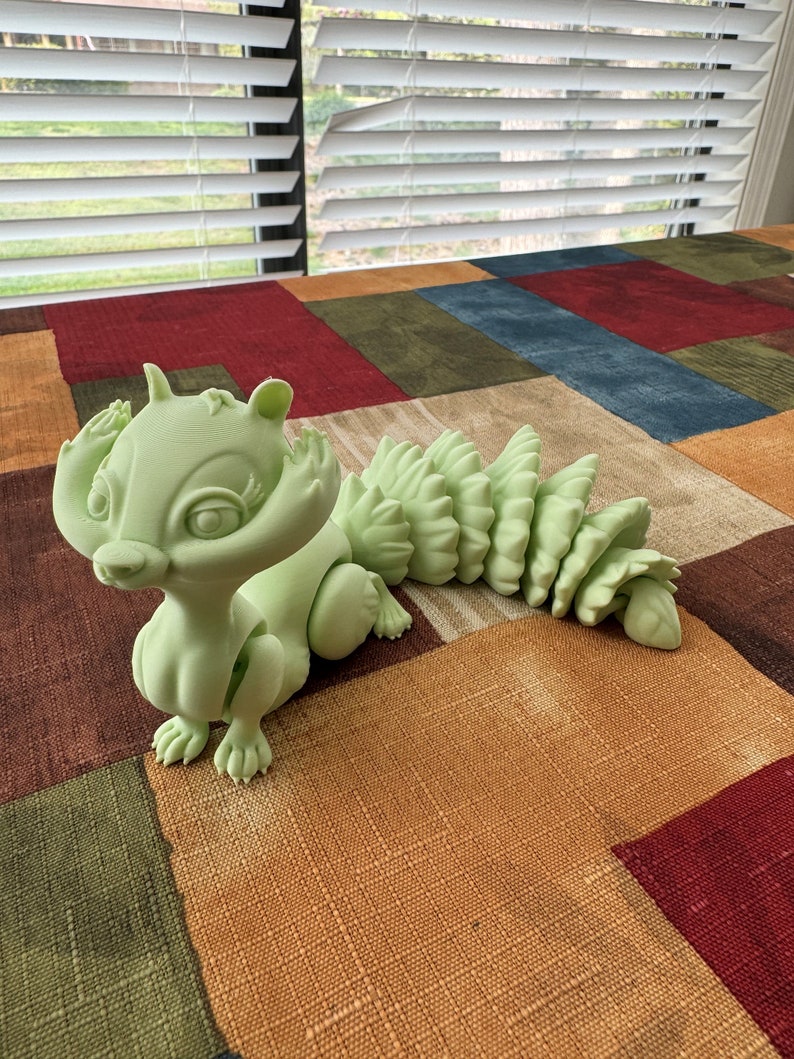 Cute 3D Printed Articulated Goofy Cartoon Short-tailed Squirrel – Fun ...