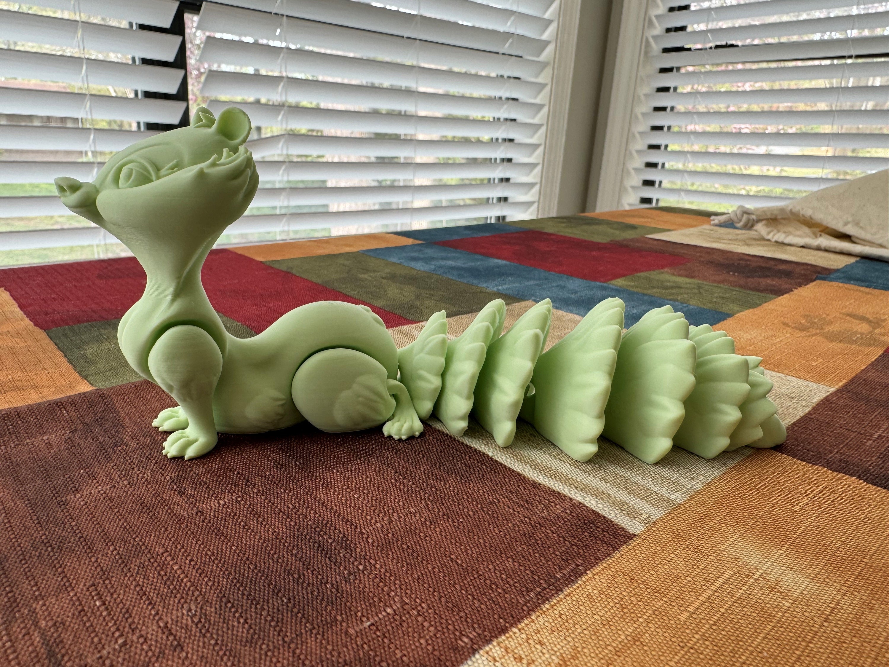 Cute 3D Printed Articulated Goofy Cartoon Short-tailed Squirrel – Fun ...