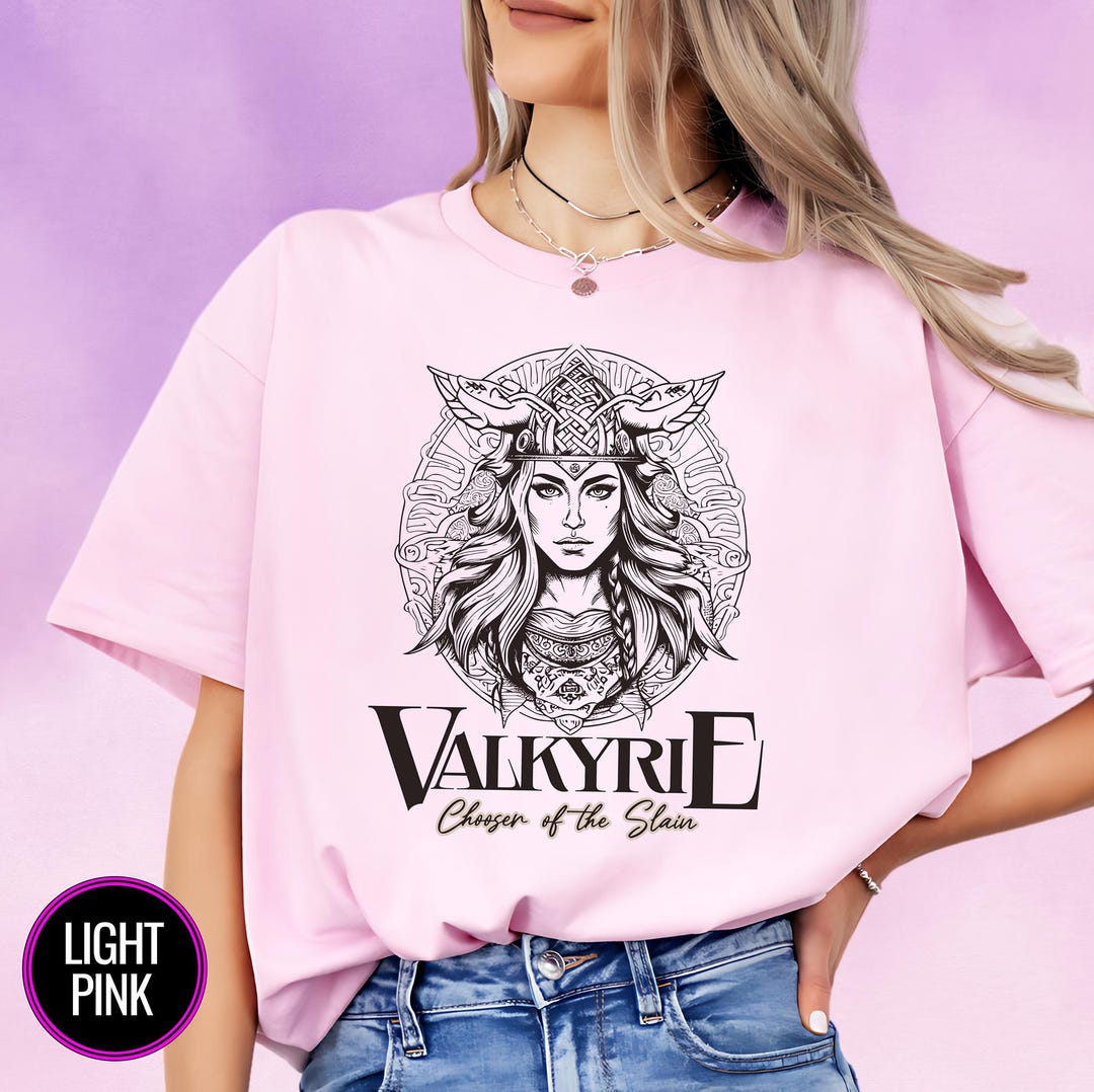 Valkyrie Shirt, Viking Warrior Women, Norse Mythology T-shirt, Chooser ...
