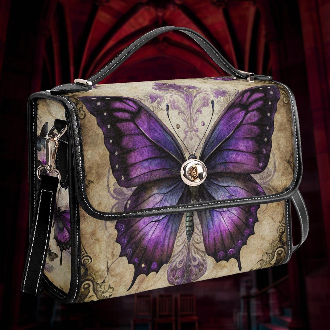 Gothic Butterfly Satchel Bag for Witchy Women Into Dark Academia ...