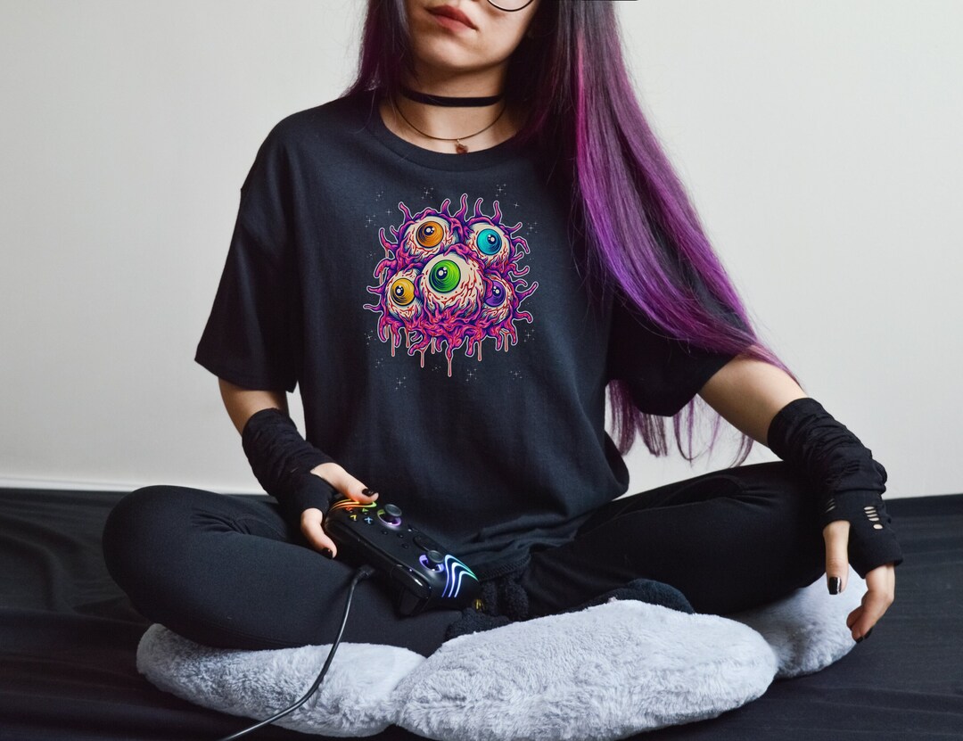 Weirdcore Eye Shirt, Pastel Goth & Whimsigoth Clothing, Gothic Unisex ...