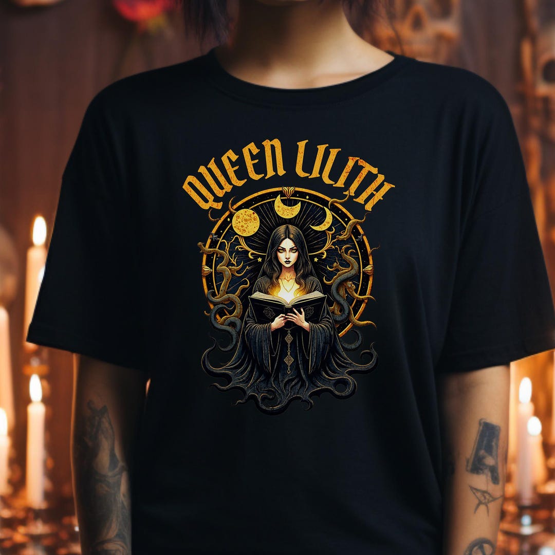 Queen Lilith T-shirt, Gothic Goddess Tee, Witchy & Occult Clothing ...