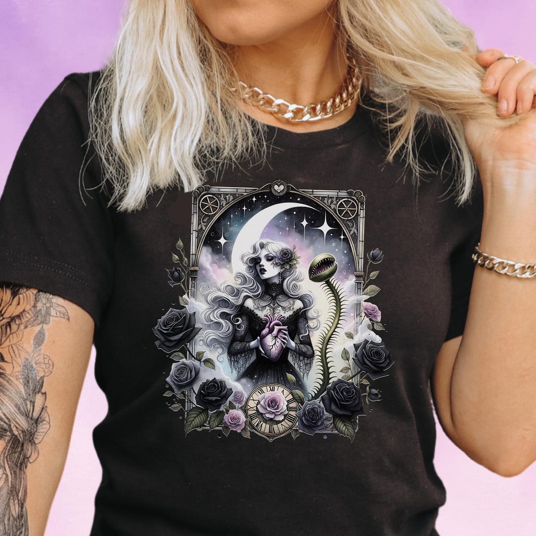 Dark Goddess of Love T-shirt With Gothic Celestial Art, Aphrodite ...