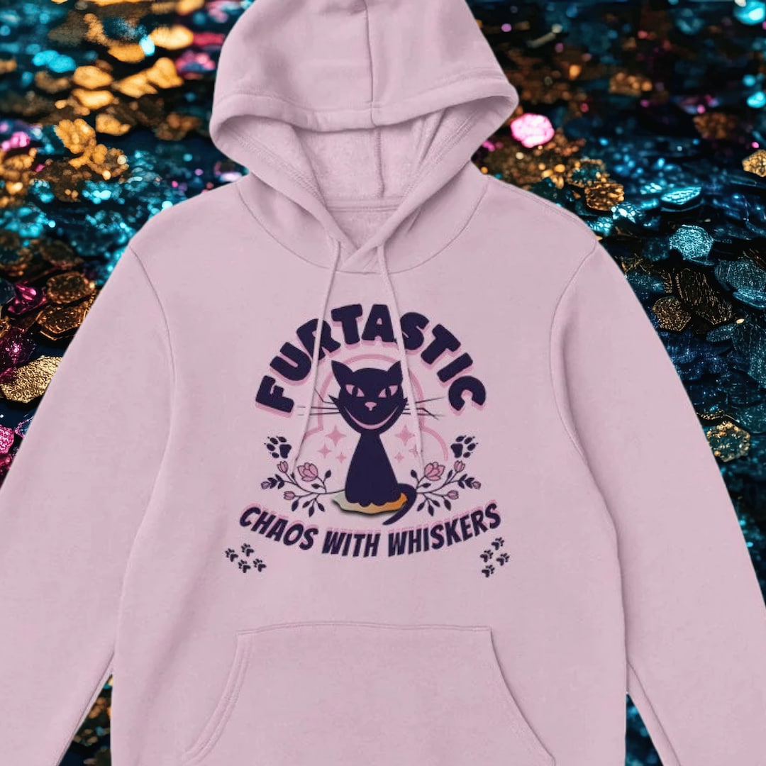 Cat Hoodie, Furtastic Cat Lover Gift, Cute Cat Theme, Sweatshirt ...