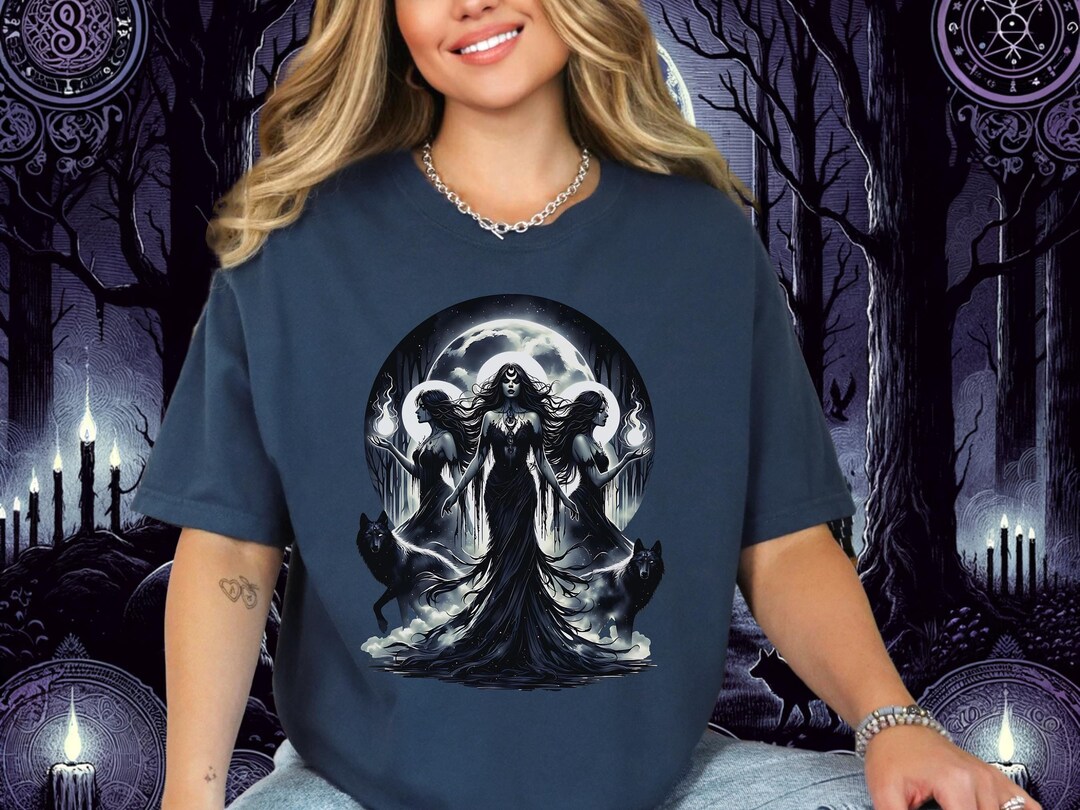 Comfort Colors, Goddess Hecate Shirt - Triple Goddess Tee, Witchy Gift ...