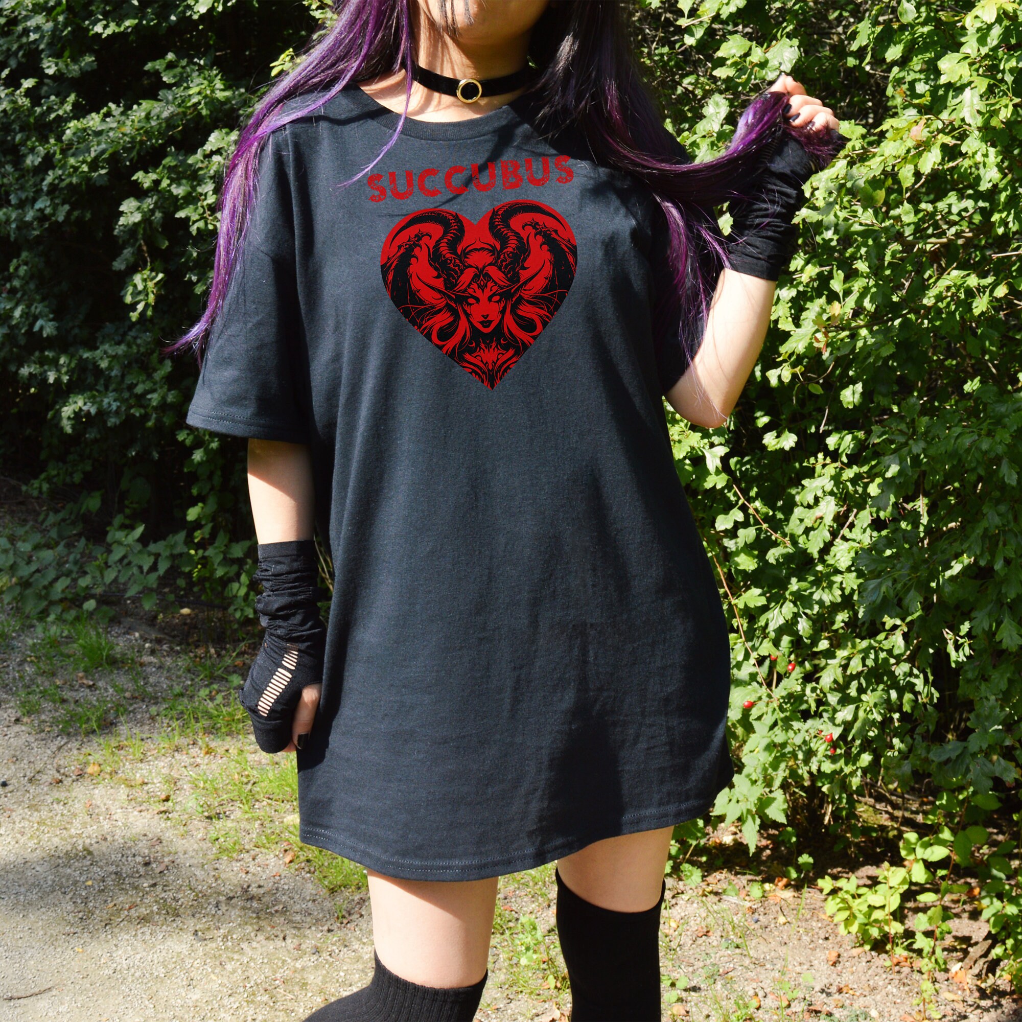 Succubus T-shirt, Pastel Goth Aesthetic, Goth Shirt, Punk & Goth Gift ...