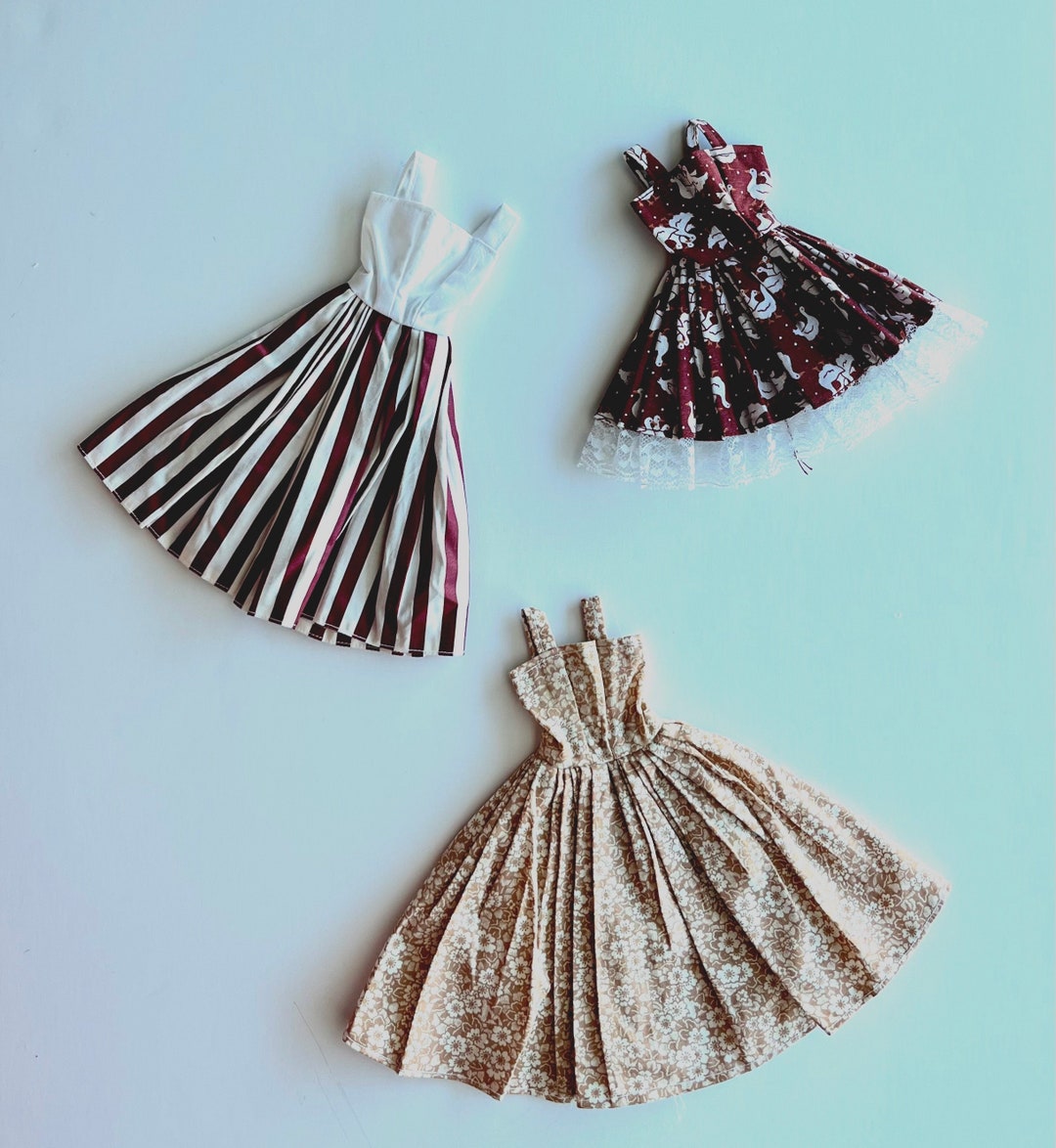Vintage & Handmade Barbie Clothes 1960s 1970s 1980s, Set of 3 - Etsy