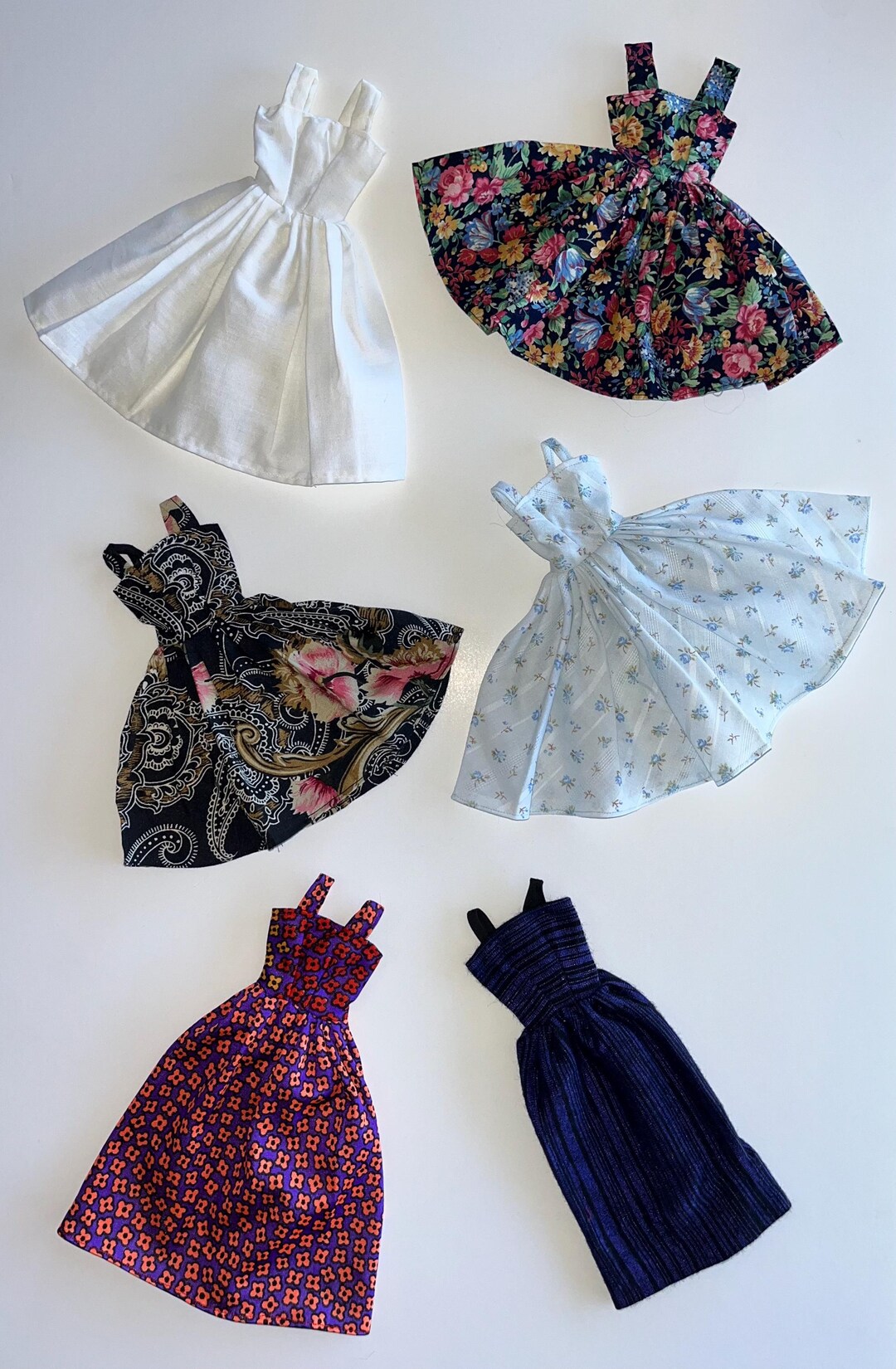 Vintage Handmade Barbie Doll Clothes 1960s 1970s 1980s, Set of 6 - Etsy