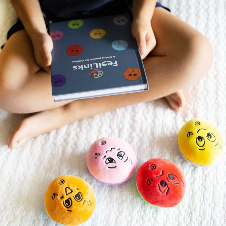 Feelings Journal and Emotion Plush Dolls for Kids - Etsy