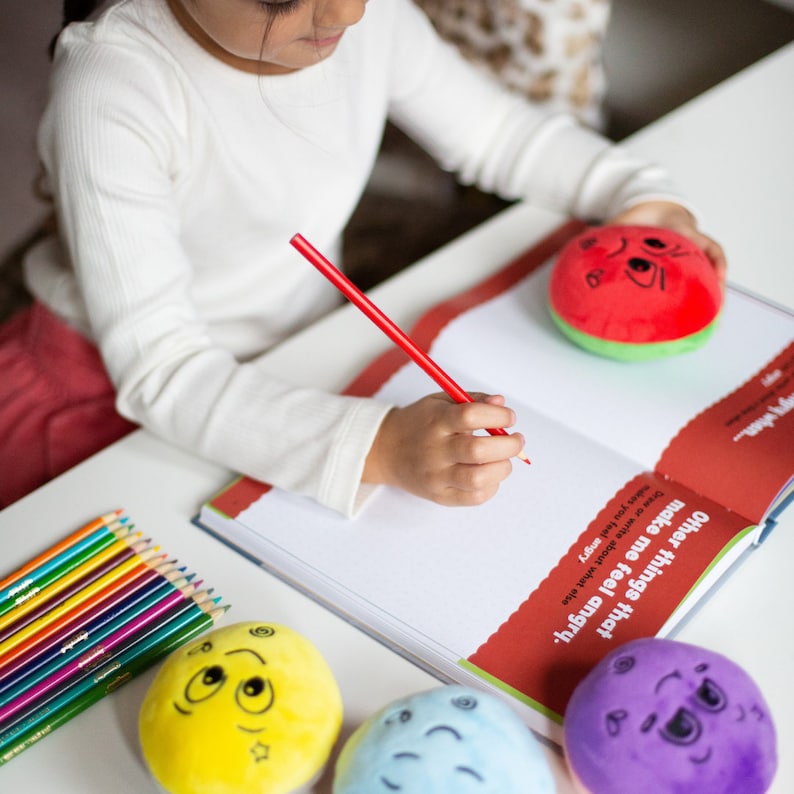 Feelings Journal and Emotion Plush Dolls for Kids - Etsy
