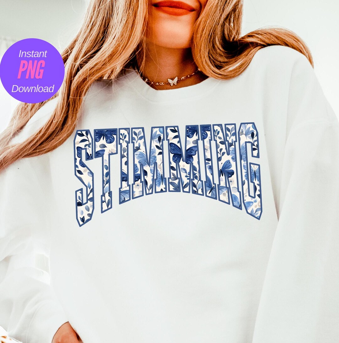 Stimming PNG - Blue Toile Digital Design, Autism Awareness, Sensory ...