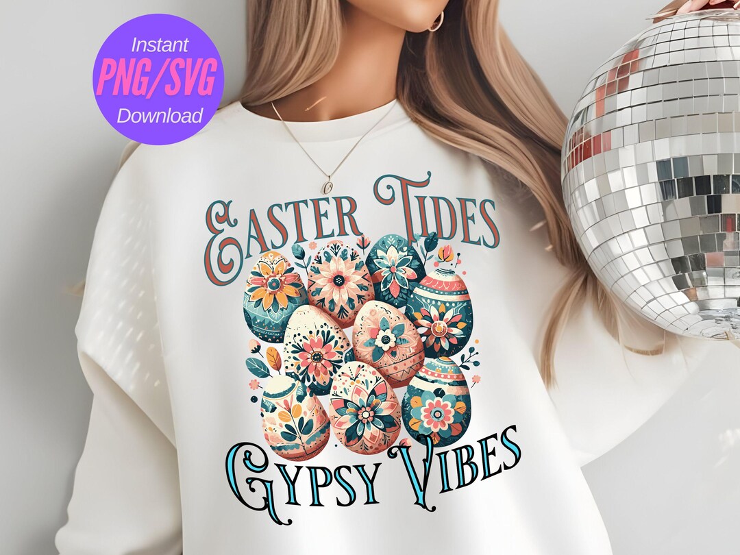 Easter Gypsy Egg Svg Png Boho Easter PNG SVG Cricut Digital File - Etsy