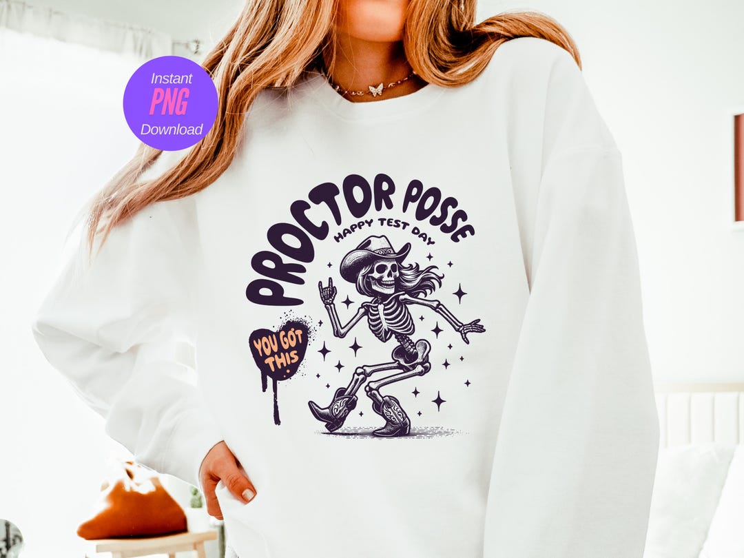 Proctor Posse Skeleton PNG – Dancing Test Day Matching Teacher Design ...