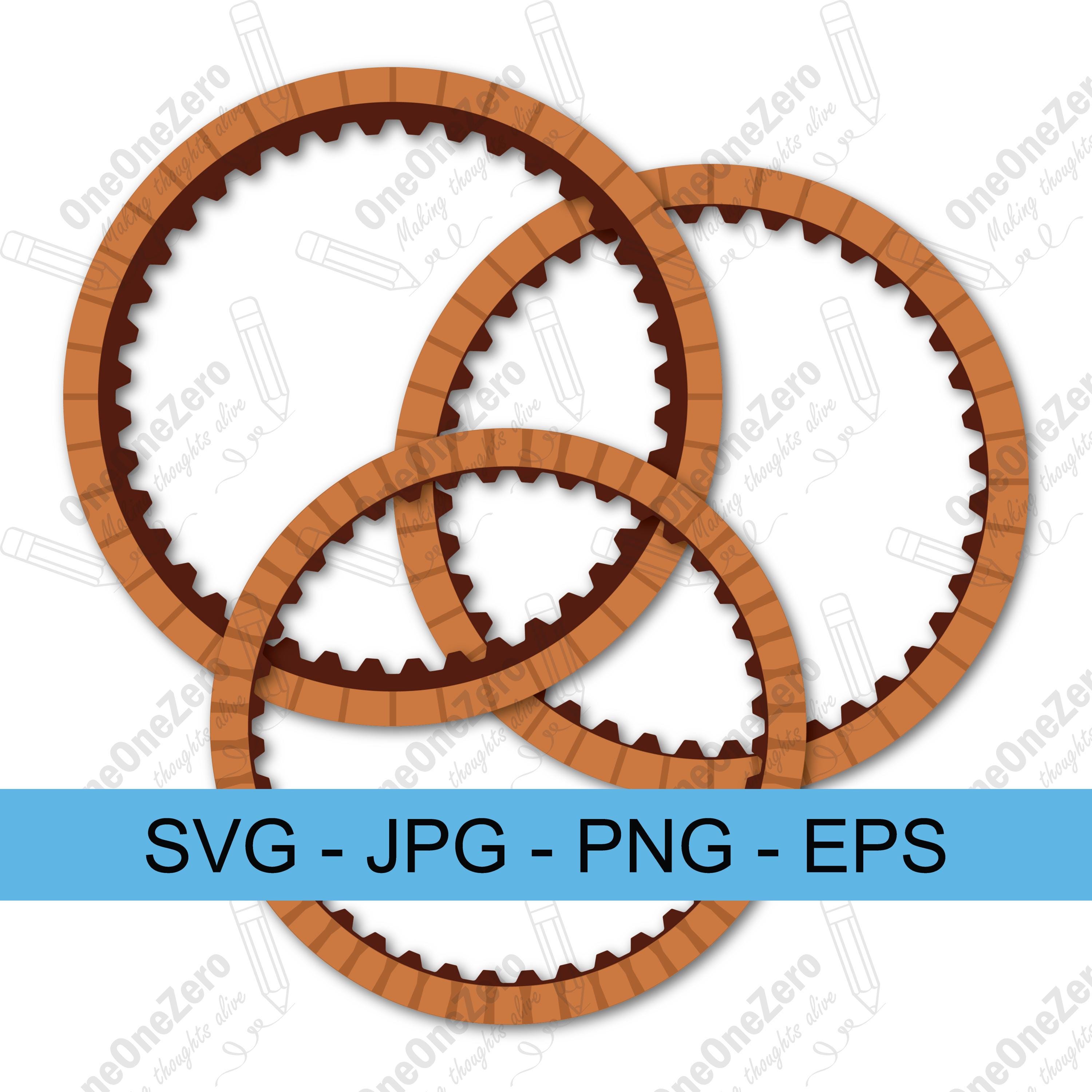 Gears SVG Bundle, Original Shapes & Sizes of U660E Transmission Gears ...