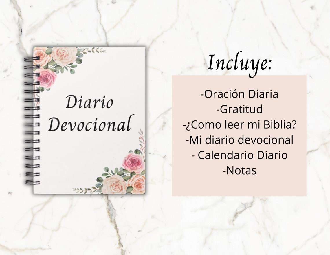 Diario Cristiano En Español,diario Devocional Para Mujeres Imprimible ...