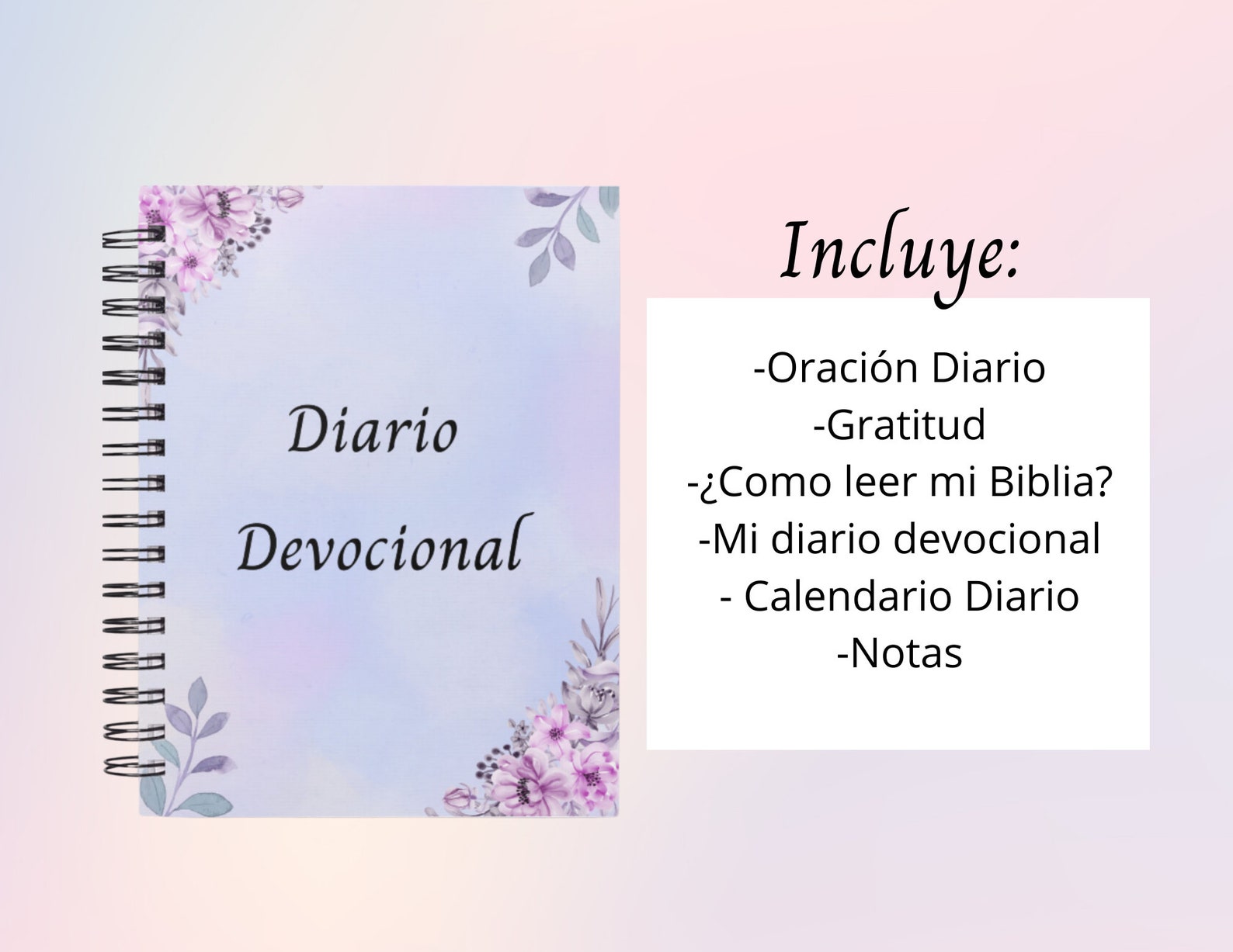 Diario Devocional Para Mujeres Imprimible, Diario Cristiano En Español, Diario Espiritual Mujer ...