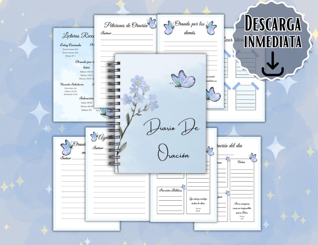 Diario De Oración Para Mujeres Imprimibles, Diario De Oración En ...