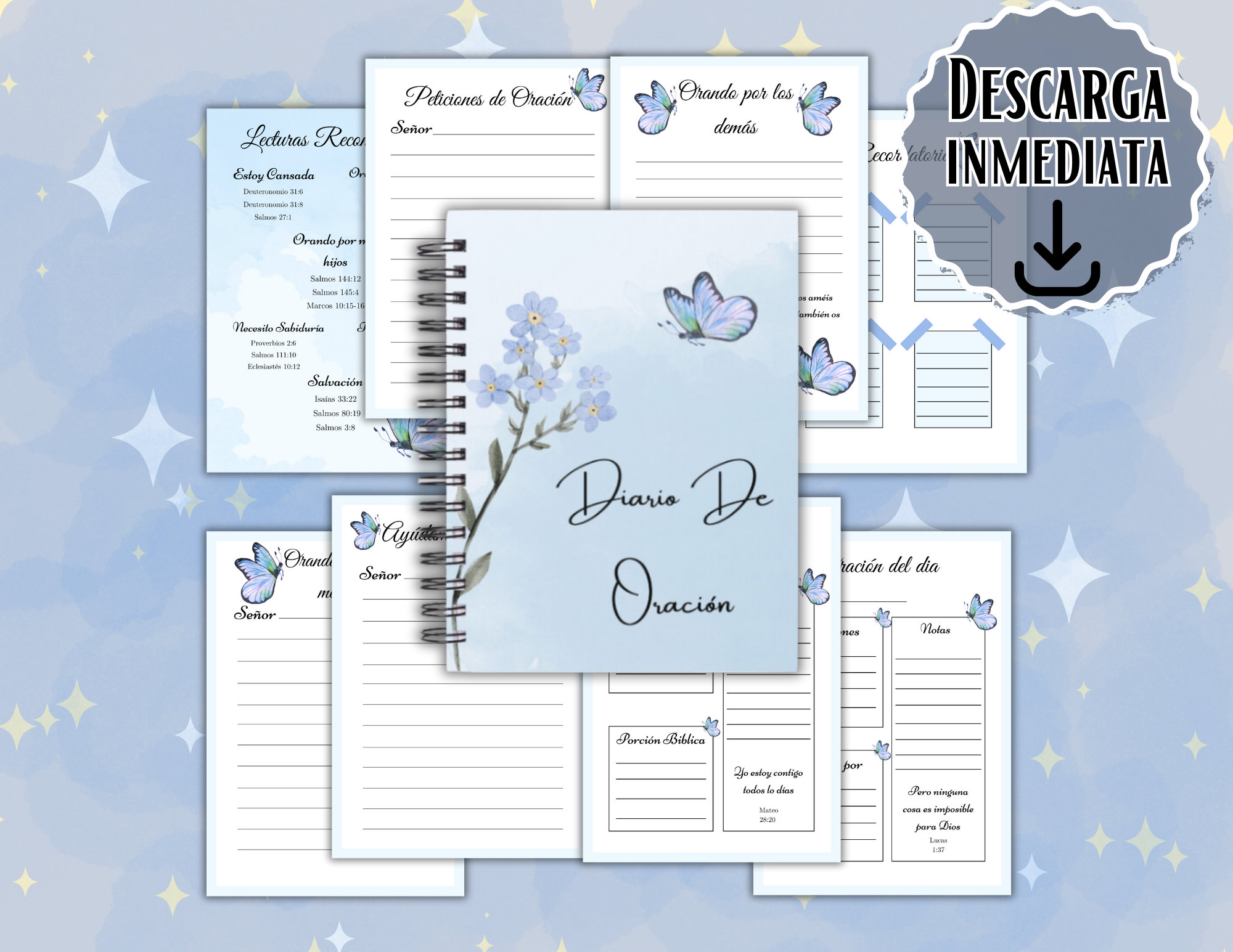 Diario De Oración Para Mujeres Imprimibles, Diario De Oración En ...