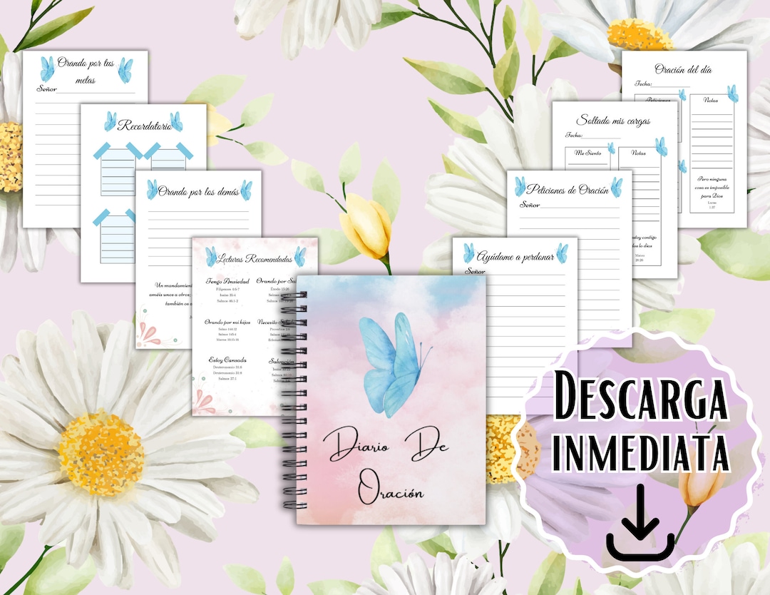 Diario De Oración En Español,diario De Oración Para Mujeres Imprimibles ...