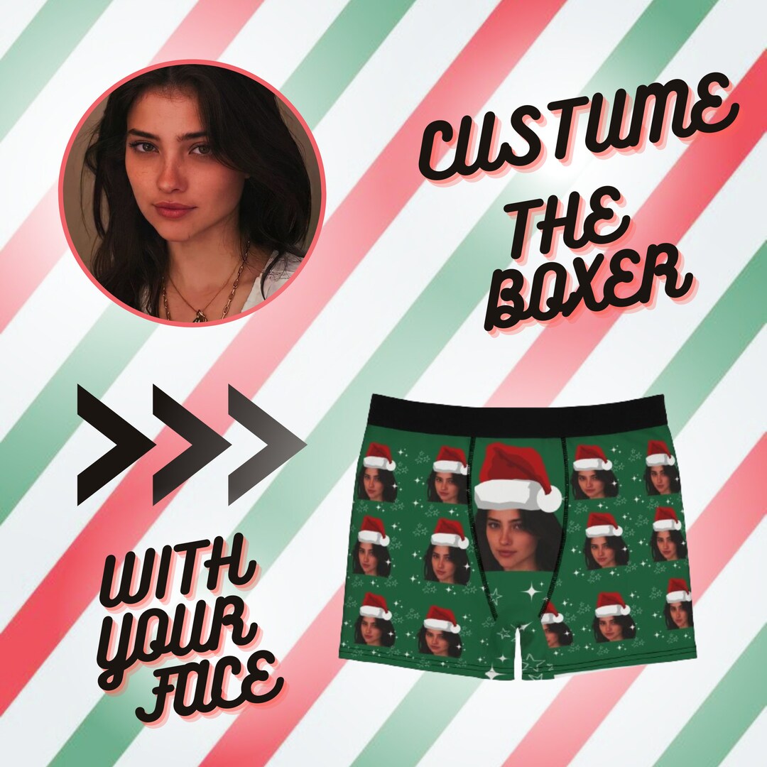 Custum Face Boxer With Your Face Gift for Your Boyfriend or - Etsy