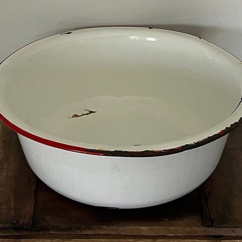 Enamel Wash Basin - Etsy