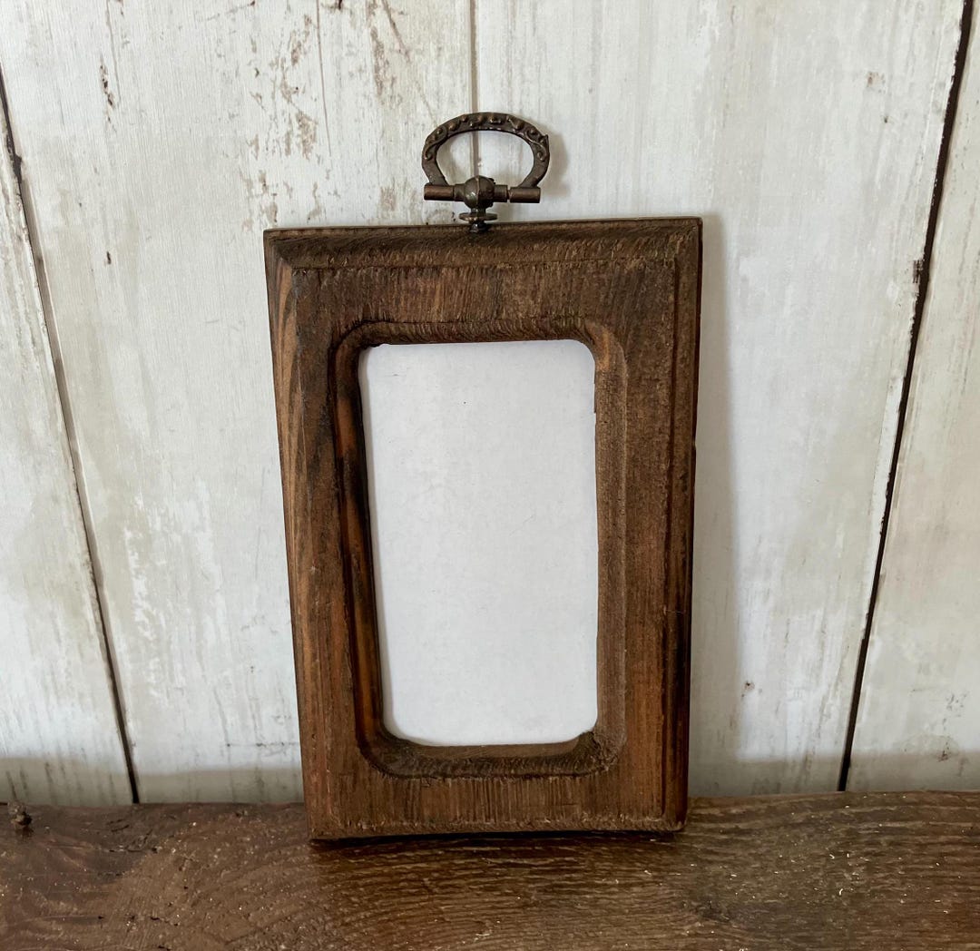 Rustic Wood Frame, Small Wood Photo Frame. 3 1/2 X 5 Wood Picture Frame ...