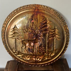 Vintage Copper Wall Plates. 16 Large Copper Wall Plaques Wall Decor ...