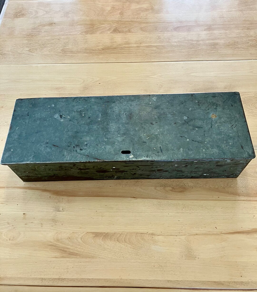 Metal Lock Box Vintage Industrial. Galvanized, Distressed, Rustic ...