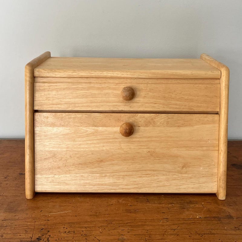 Wood Bread Box - Etsy